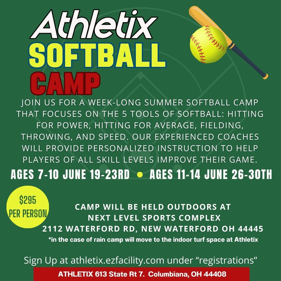 Athletix Summer Softball Camp Ages 11 - 14 - Athletix